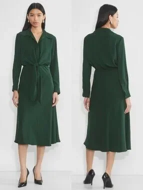 Aritzia | Dresses | Aritzia Babaton Abbey Midi Dress Scarab Green Nwt ...